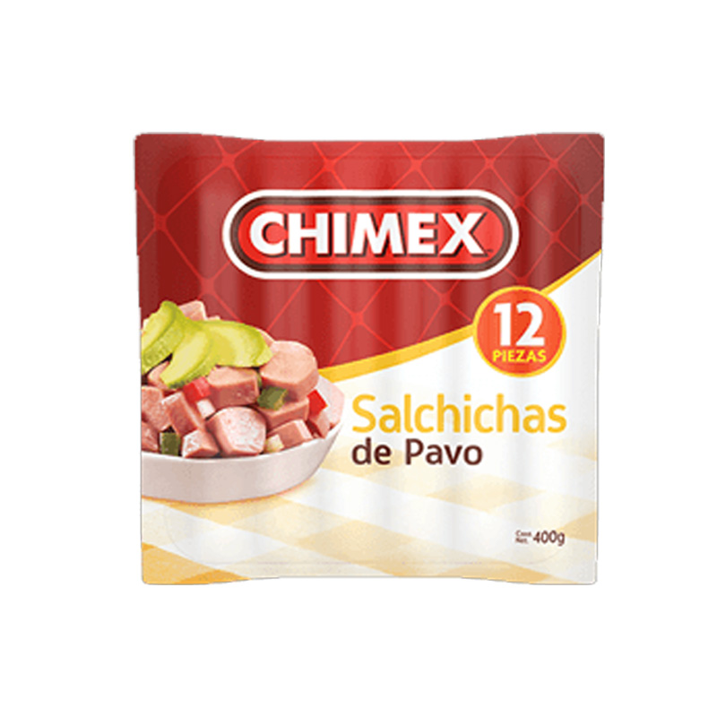 Salchichas Paqueteria Chimex De Pavo 400 Grs - Fénix El Super de Casa