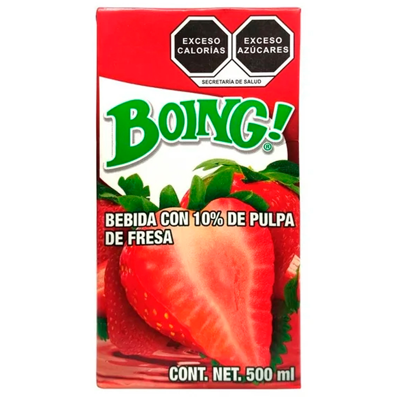 Bebida Boing con 10% de pulpa de fresa 500 ml - Fénix El Super de Casa