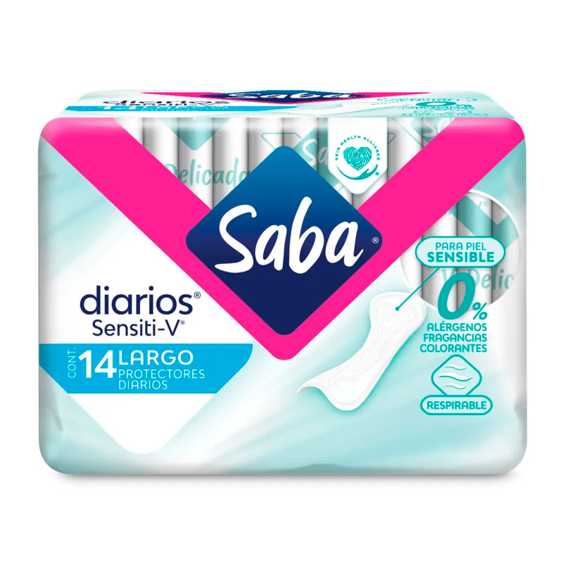 Protectores diarios Saba Sensiti-V largo 14 pzas - Fénix El Super de Casa