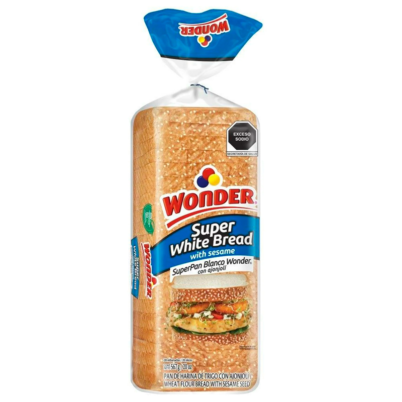 Pan blanco Wonder con ajonjolí 567 g - Fénix El Super de Casa