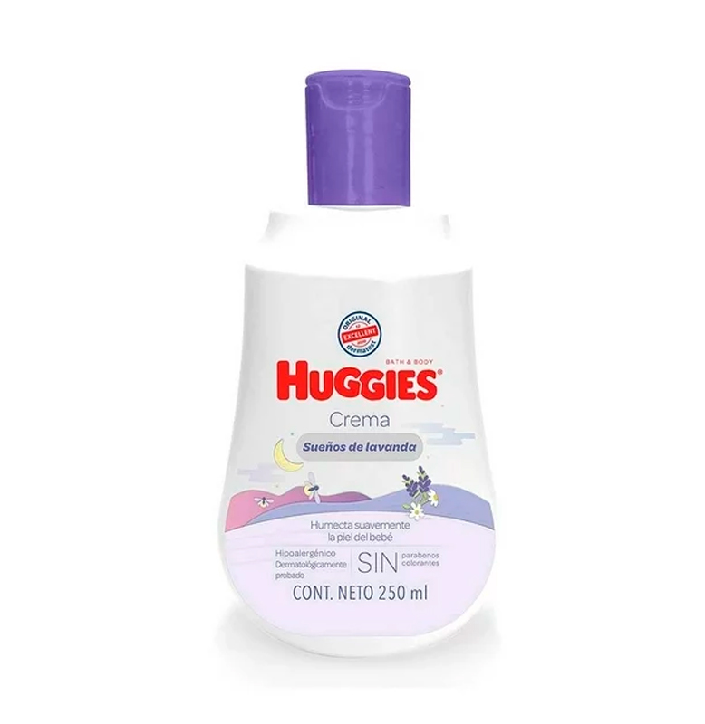 Crema Huggies cuidado relajante sueños de lavanda 250 ml - Fénix El ...