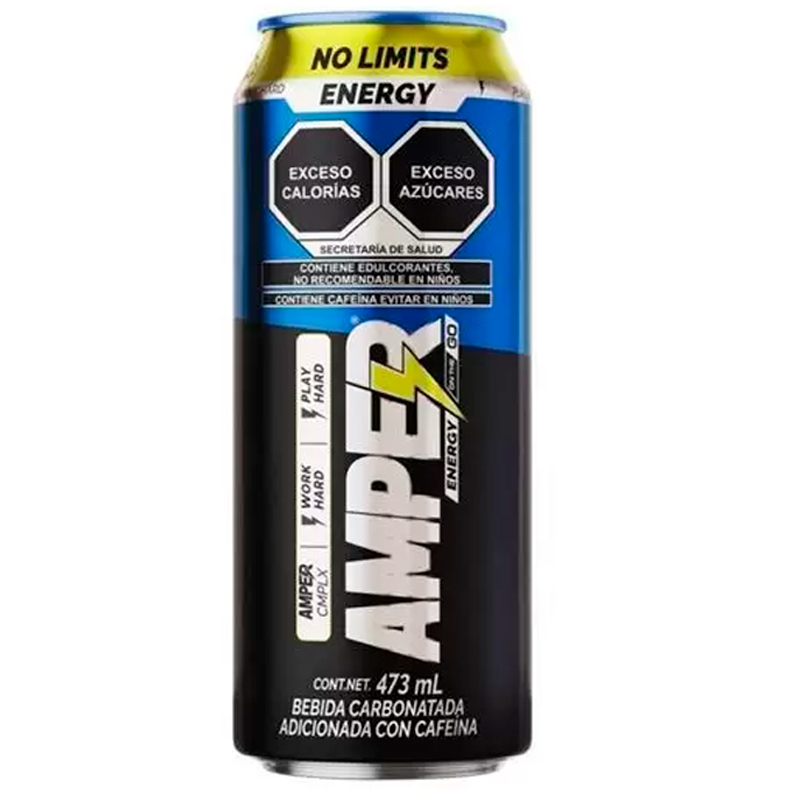 Bebida Energética Amper bebida carbonatada adicionada con cafeína sabor ...