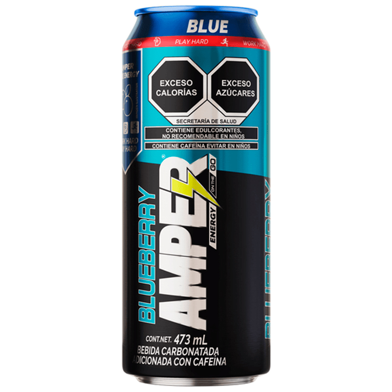 Bebida Energética Amper bebida carbonatada adicionada con cafeína sabor ...