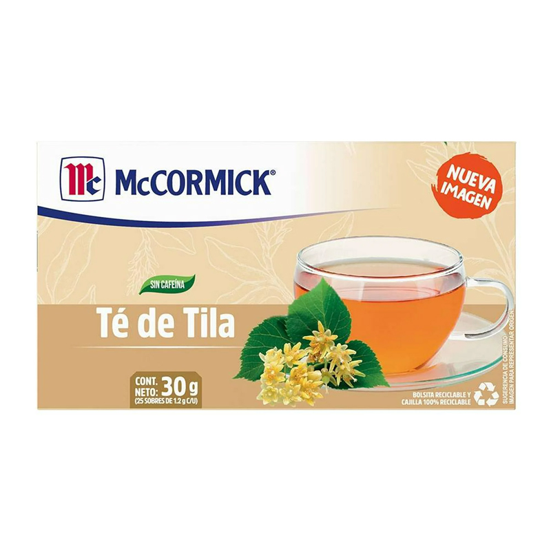 Té McCormick sabor tila 25 sobres 30 g - Fénix El Super de Casa