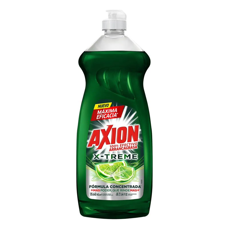 Detergente lavatrastes Axion X-Treme líquido 640 ml - Fénix El Super de ...