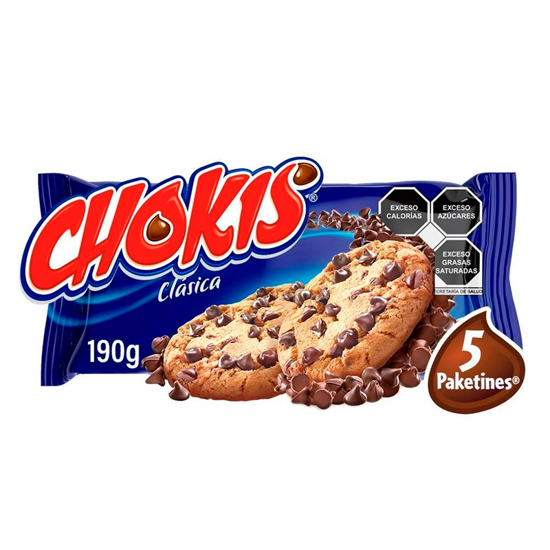 Galletas Gamesa Chokis sabor chispas de chocolate 190 g - Fénix El ...