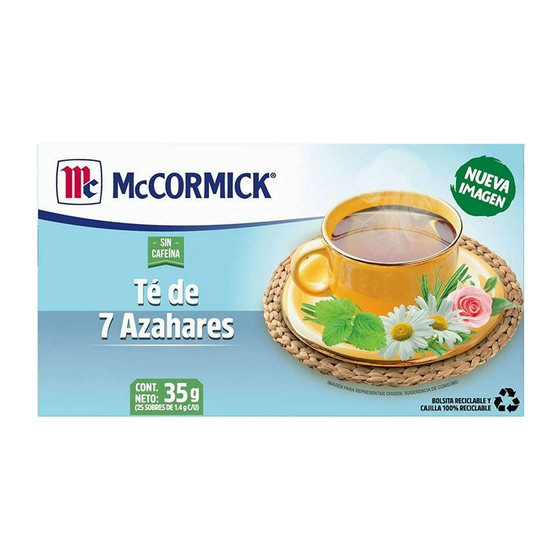 Té McCormick sabor 7 azahares 25 sobres 35 g - Fénix El Super de Casa