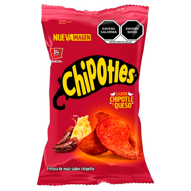 Frituras Chipotles Barcel chipotle y queso 65 g - Fénix El Super de Casa