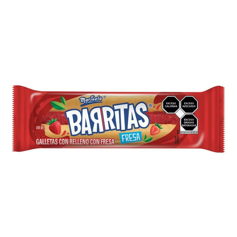Galletas con relleno Marinela Barritas fresa 75 g - Fénix El Super de Casa